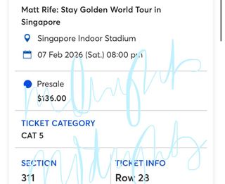 Matt Rife: Stay Golden World Tour - Singapore Indoor Stadium, Tickets ...