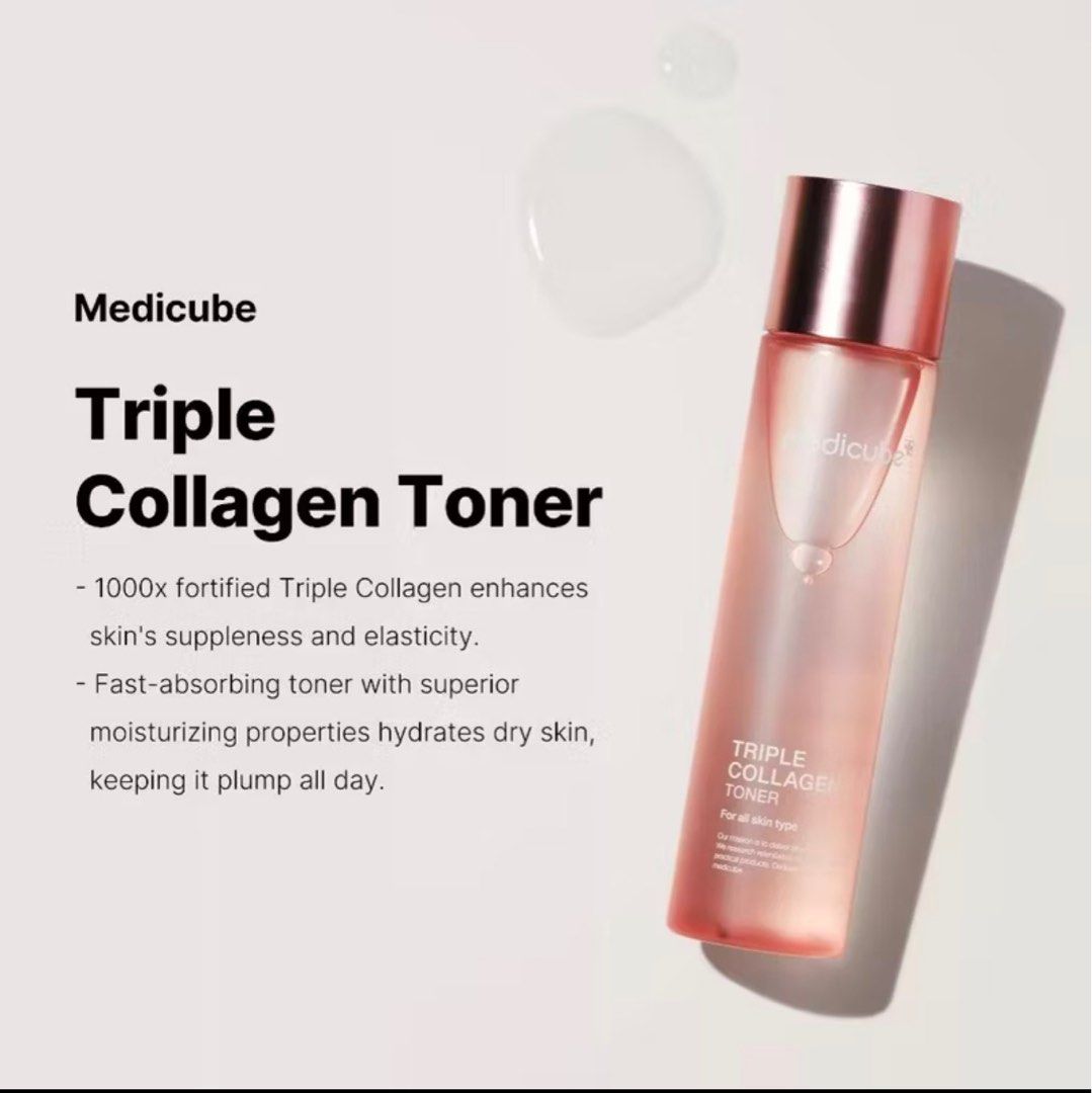 Medicube Triple Collagen Toner, Beauty & Personal Care, Face, Face Care ...
