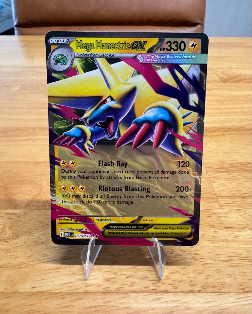 Mega Manectric ex 050/132 - Pokémon TCG Card English Mega Evolution ...