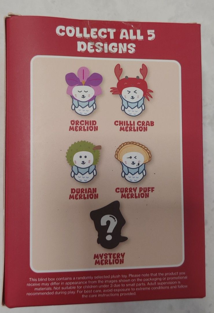 Merlion Blind Box Keychain Plushies - SG60, Hobbies & Toys, Toys ...