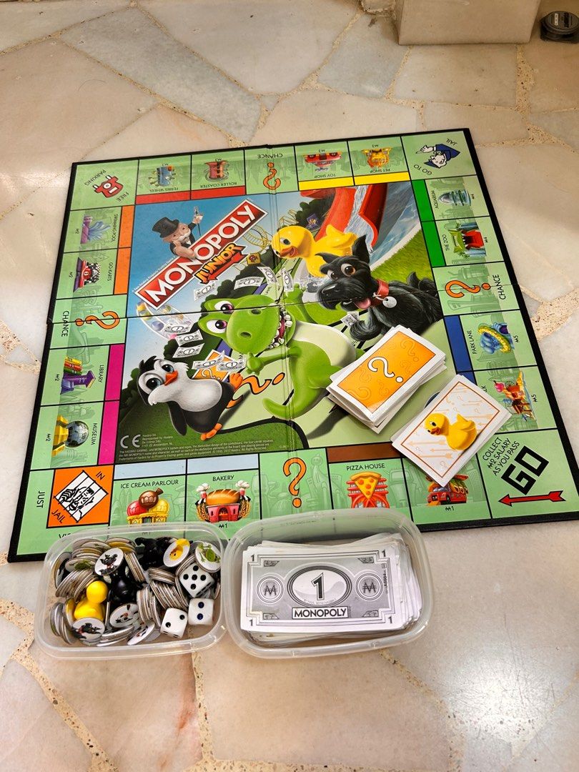 Monopoly Junior Board Game, Hobbies & Toys, Toys & Games on Carousell
