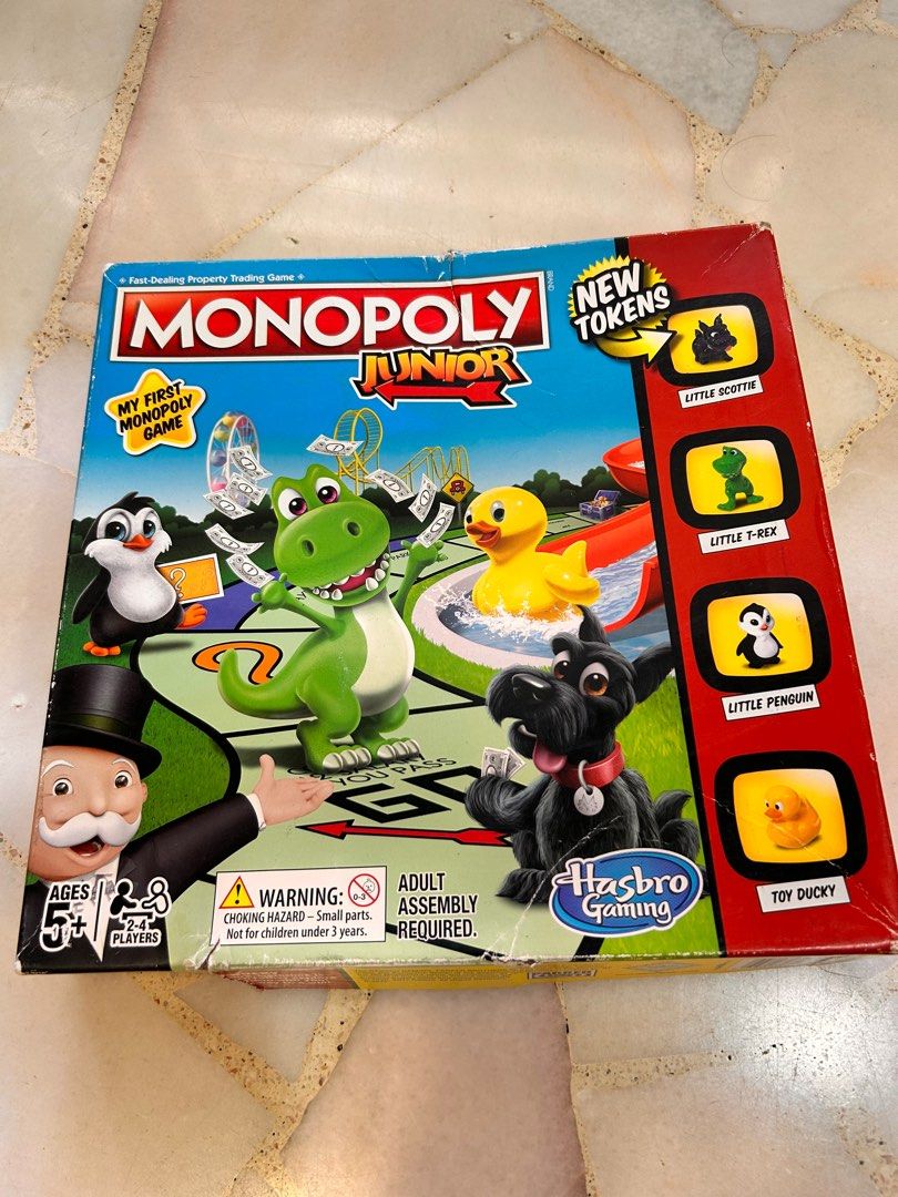 Monopoly Junior Board Game, Hobbies & Toys, Toys & Games on Carousell