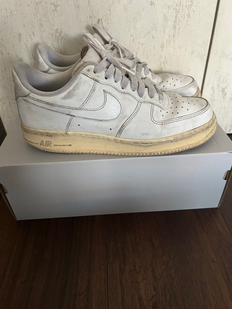 Nike Air Force 1 '07 - White - Size US8.5, Men's Fashion, Footwear ...