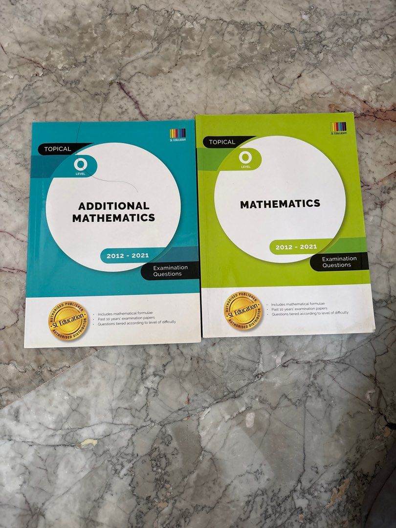 O Level Additional Mathematics & Mathematics Topical Books, Hobbies ...