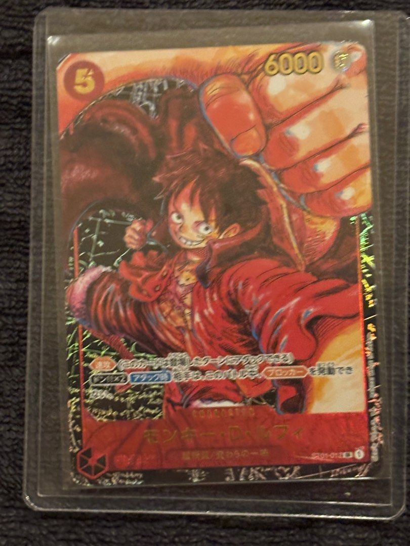 One Piece Card Game - Luffy Alt art Japanese OP01-012, Hobbies & Toys ...