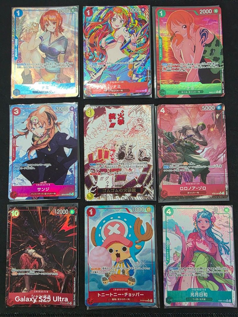 One Piece TCG Card Game: Single Card (Nami, Zoro, Shanks, Chopper ...
