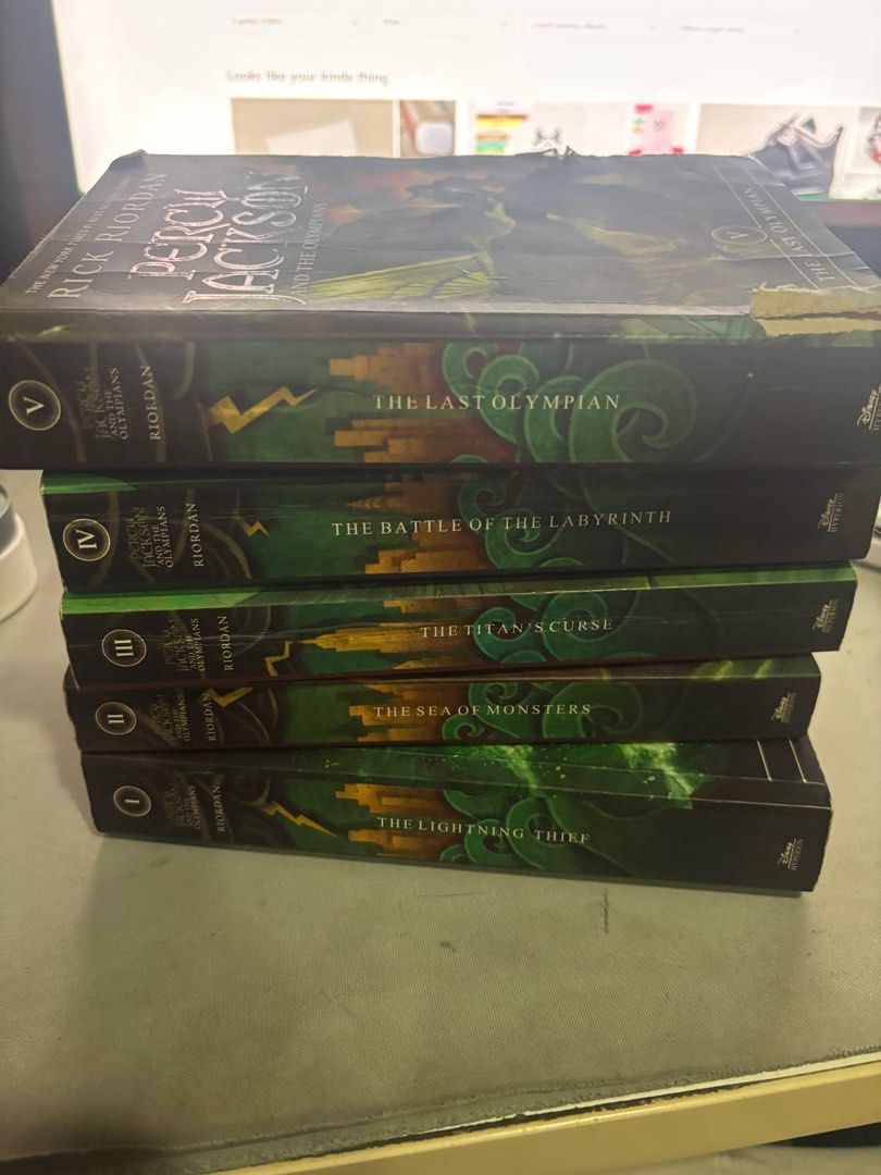 Percy Jackson and the Olympians Book Set, Hobbies & Toys, Books ...