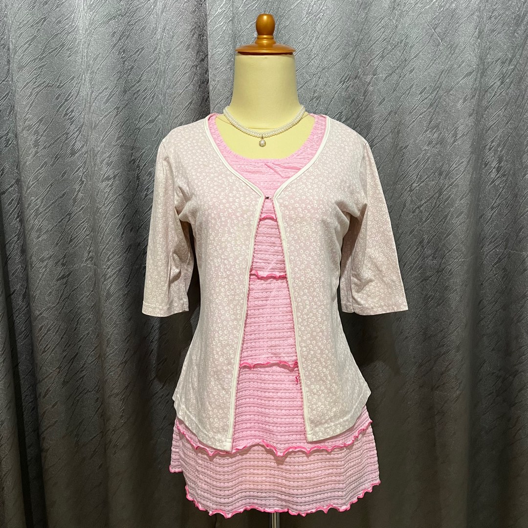 Pink ruffle dress| coquette dollette morikei himekaji shoujo kawaii ...