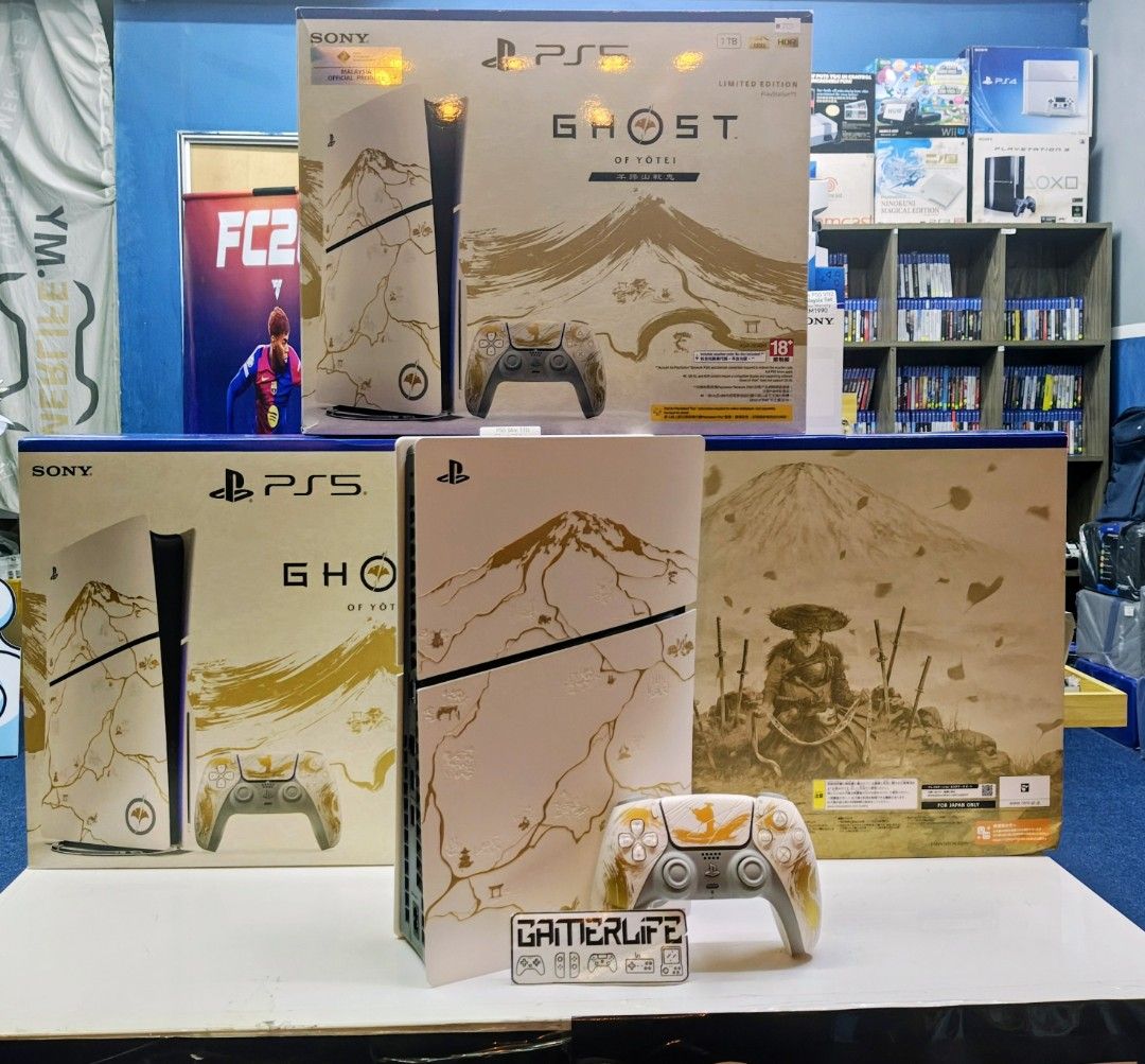 PlayStation 5 Slim 1TB Disk, Baru, Ghost Of Yotei, Terima Trade-In ...