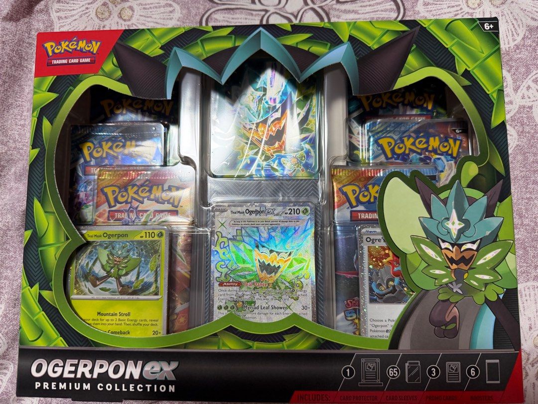 Pokemon TCG English Ogerpon EX Premium Collection Box Scarlet & Violet ...