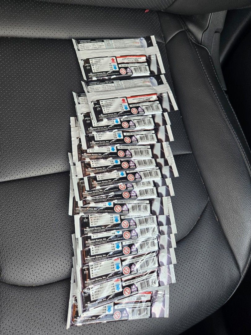 16 Packet Pokemon TCG Korean Booster Packs Scarlet and Violet White ...