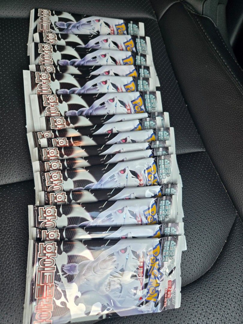 16 Packet Pokemon TCG Korean Booster Packs Scarlet and Violet White ...
