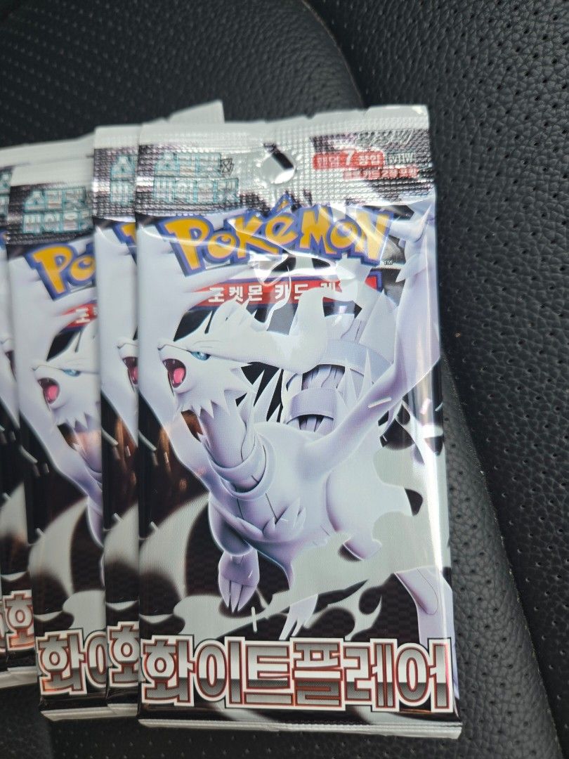 16 Packet Pokemon TCG Korean Booster Packs Scarlet and Violet White ...