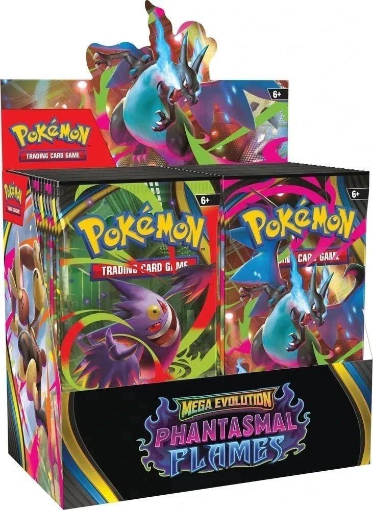 Pokemon TCG Mega Evolution Phantasmal Flames Booster Box, Hobbies ...