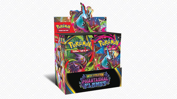 Pokemon TCG 36 Pack Mega Evolution Phantasmal Flames Booster Box ...