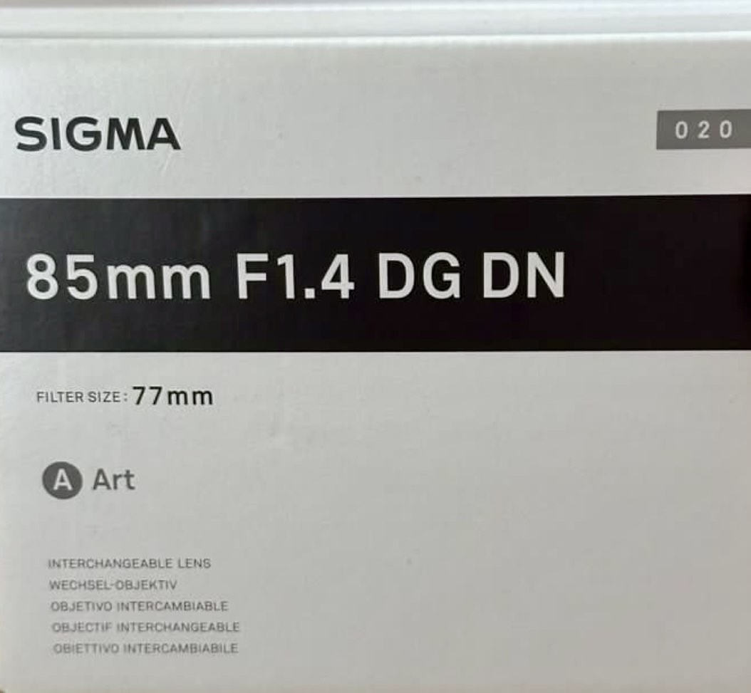 Sony Sigma 85mm F1.4 DG DN, Photography, Lens & Kits on Carousell