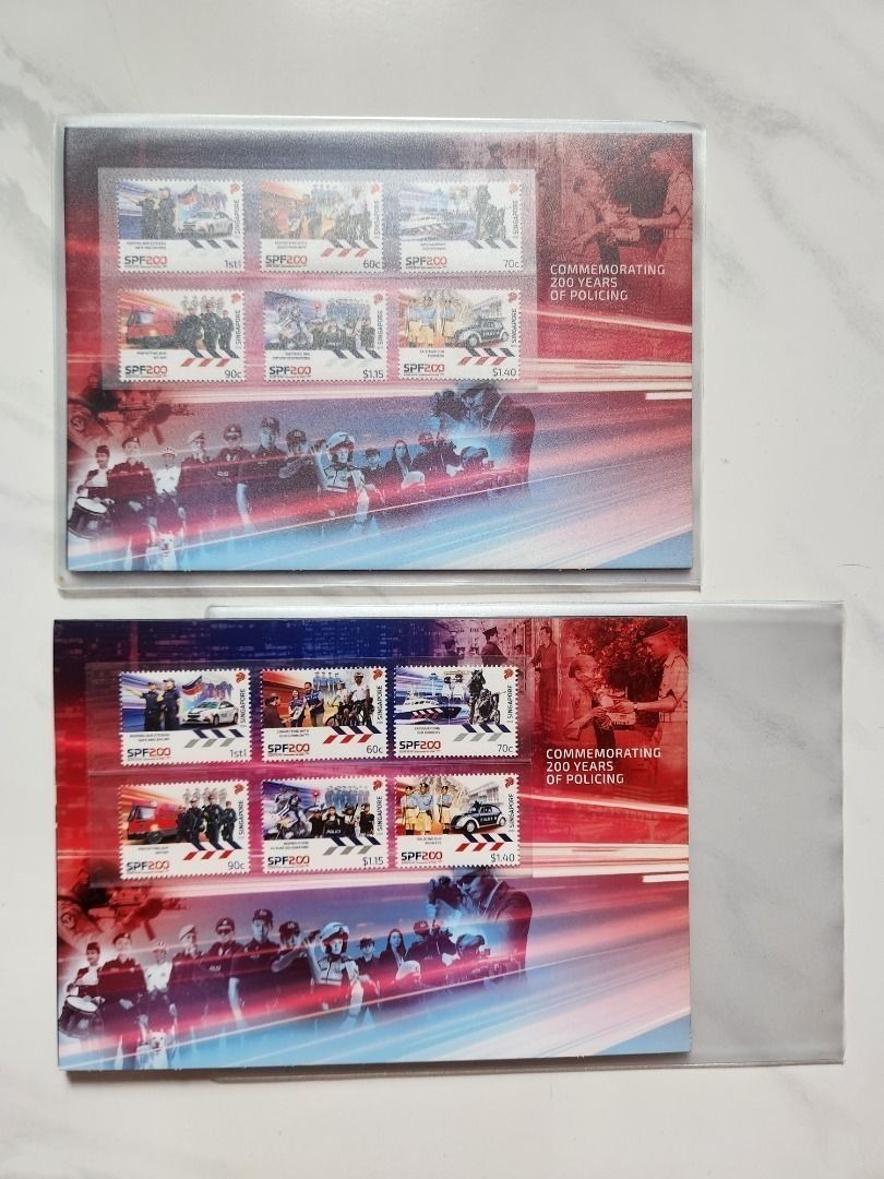 Singapore Police Force 200 Years of Policing Commemorative Stamp ...