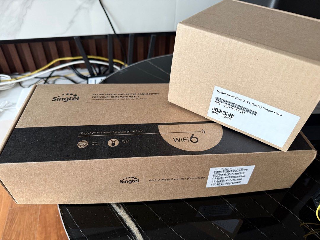 Singtel Wi-Fi 6 Mesh Extender (Dual-Pack), Computers & Tech, Parts ...
