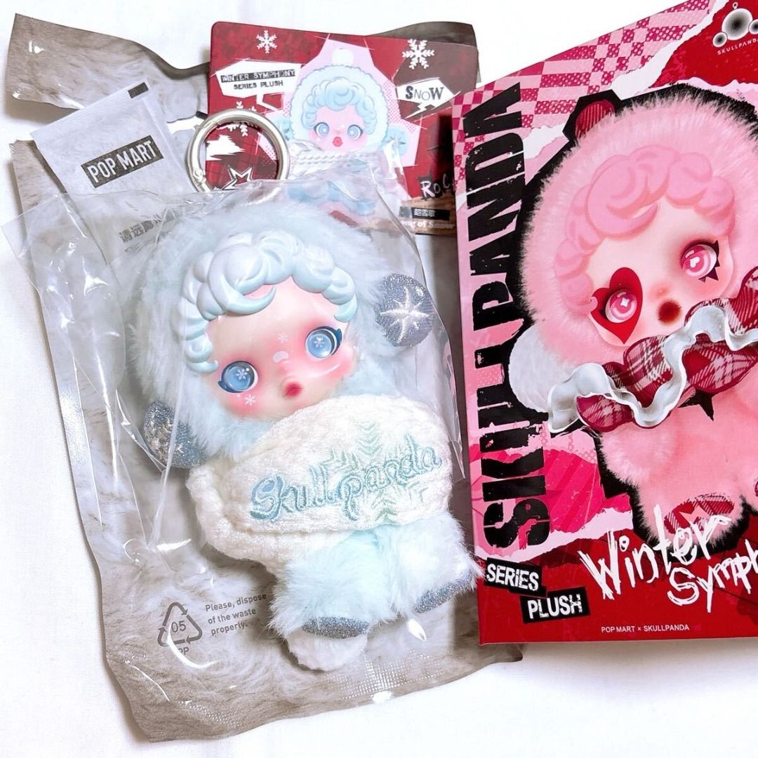 SKULLPANDA Winter Symphony Blue Skull Panda Plush Keychain from POP ...