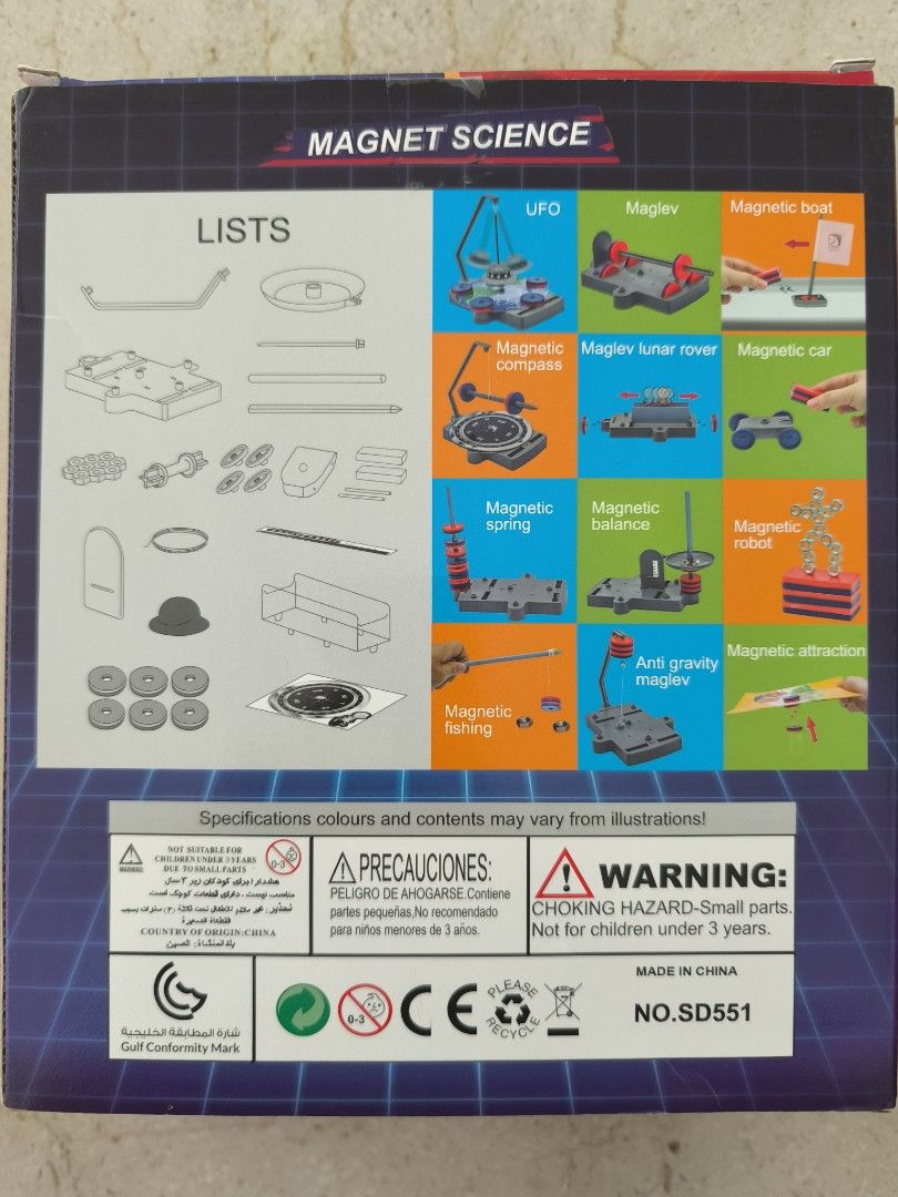STEM Magnet Science Kit - 12-in-1 Magnet Game, Hobbies & Toys, Toys ...