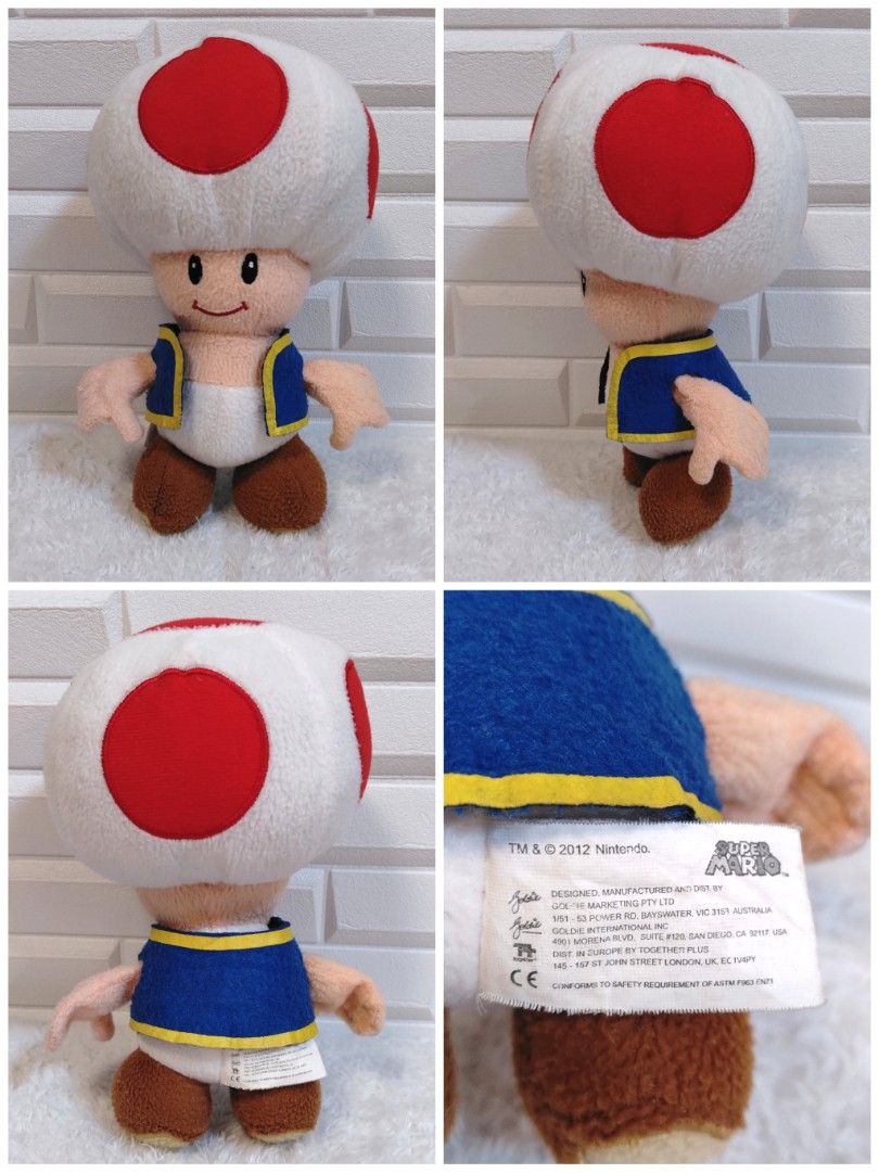 Super Mario Toad Donkey Kong Koopa Troopa & Luigi plush toy, Hobbies ...