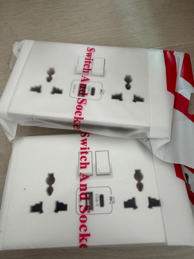 Switch Socket with USB-A and USB-C, TV & Home Appliances, Electrical ...