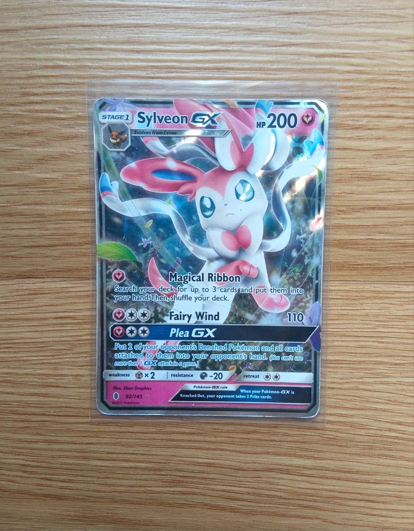 Sylveon GX Pokemon Pokémon Card, Hobbies & Toys, Toys & Games on Carousell