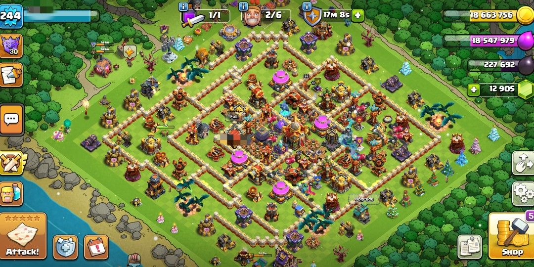 CLASH OF CLANS TH16 100% Maxed acc with 12.9k gems, Video Gaming, Video ...