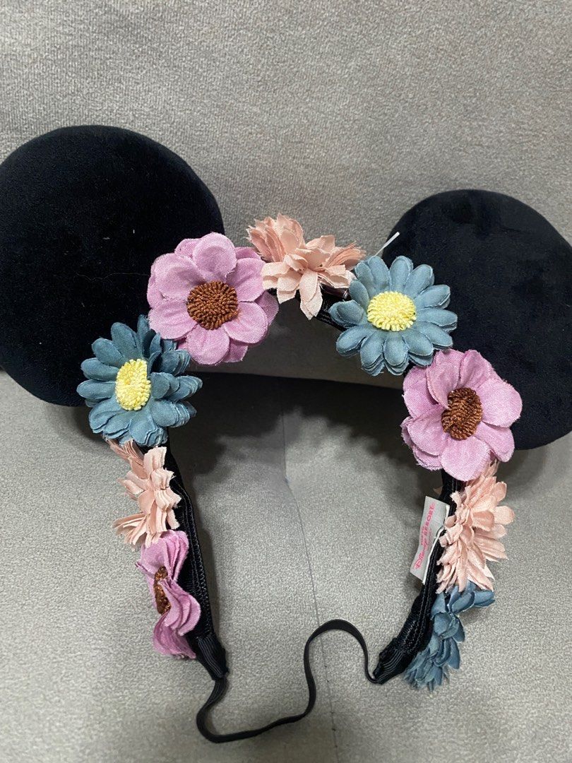 Tokyo disney resort minnie floral and white ribbon, Women's Fashion ...