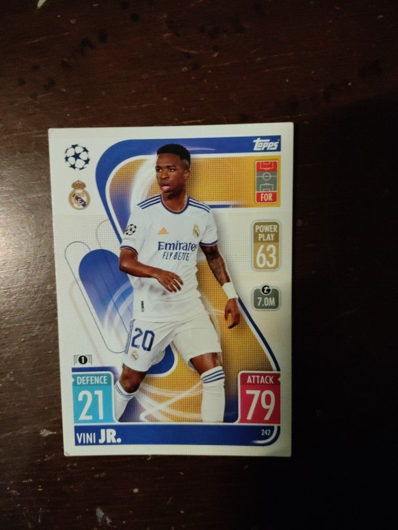 Topps Champions League Vini Jr. Trading Card, Hobbies & Toys, Toys ...