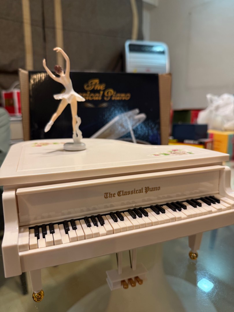 Toy Classical Piano with Ballerina Figurine, Hobbies & Toys, Musical ...