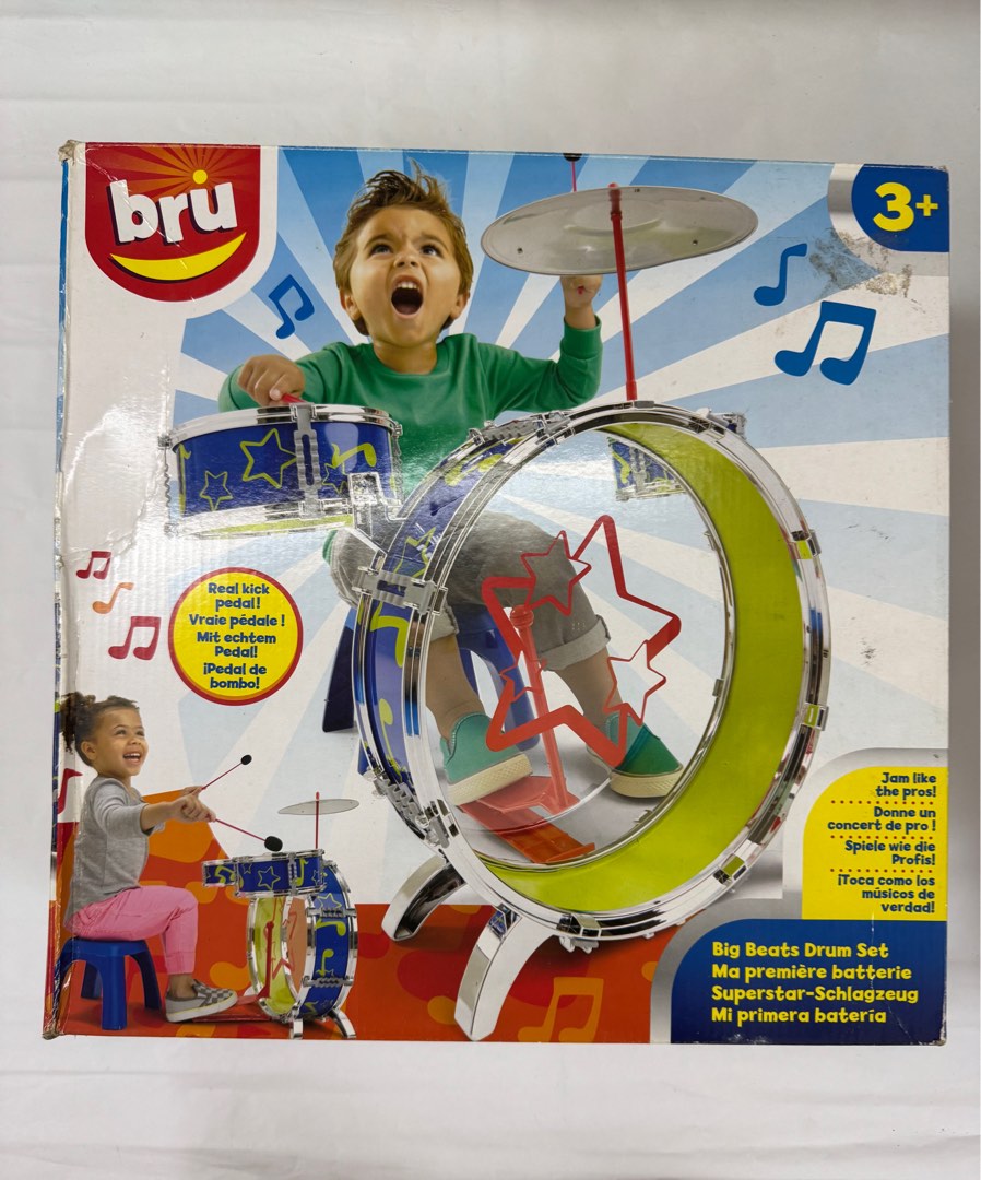 Toys R Us - Bru Big Beats Drum Set, Hobbies & Toys, Music & Media ...
