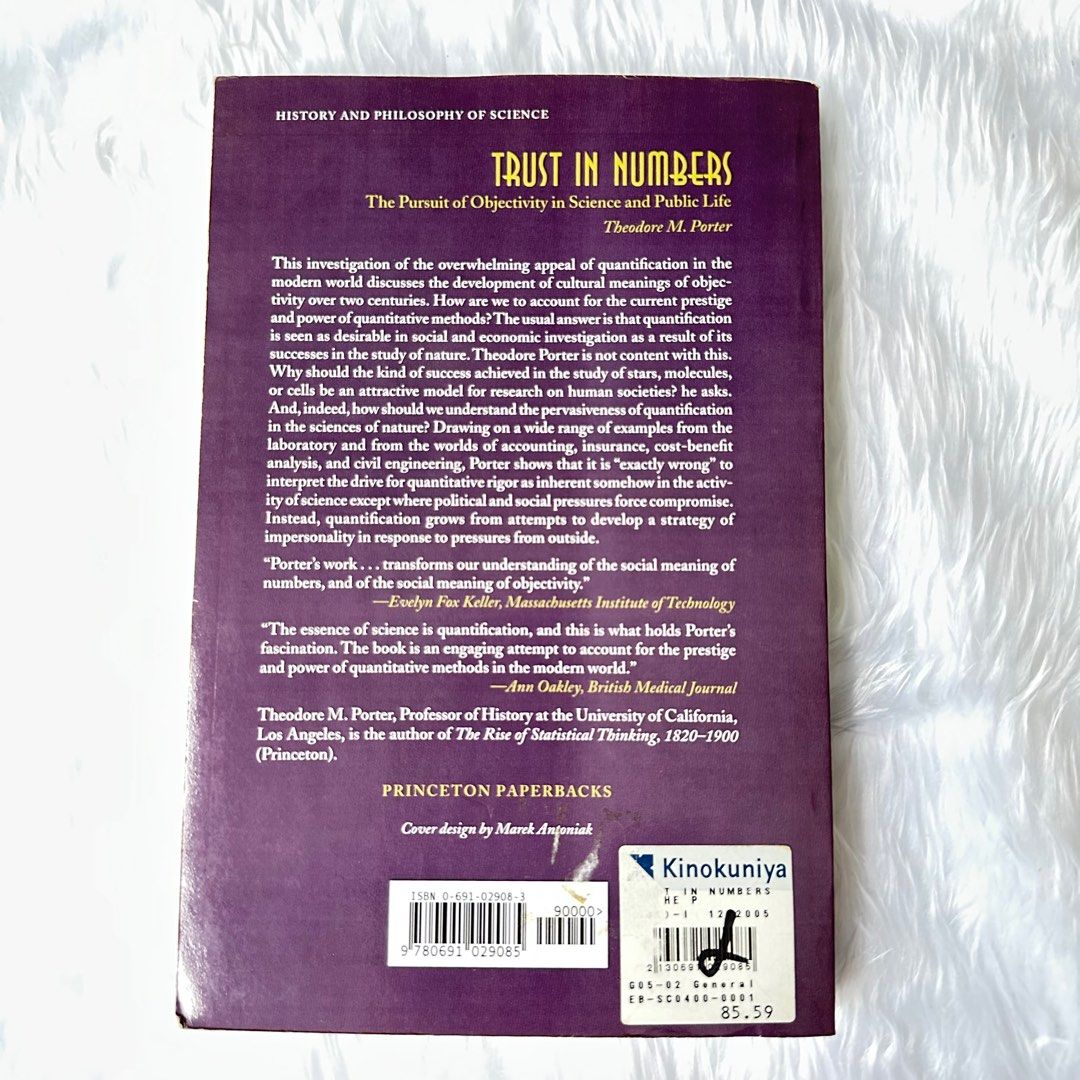 Trust In Numbers - The Pursuit of Objectivity in Science and Public ...