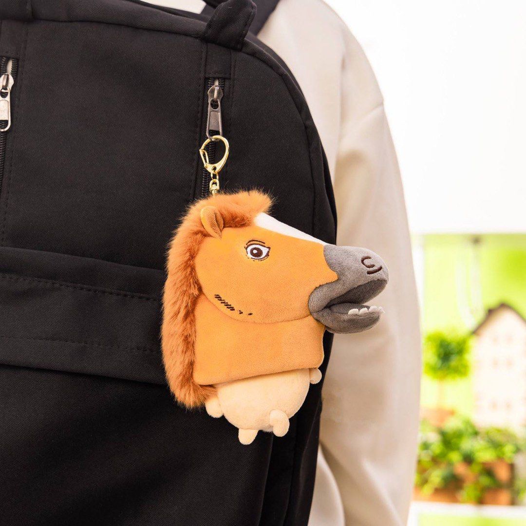 Japan authentic Chiikawa merch - Usagi Horse Head Plush Mascot Keychain ...