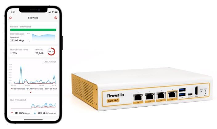 Used Firewalla Gold PRO with brand new Firewalla Wi-Fi SD for 10G ...
