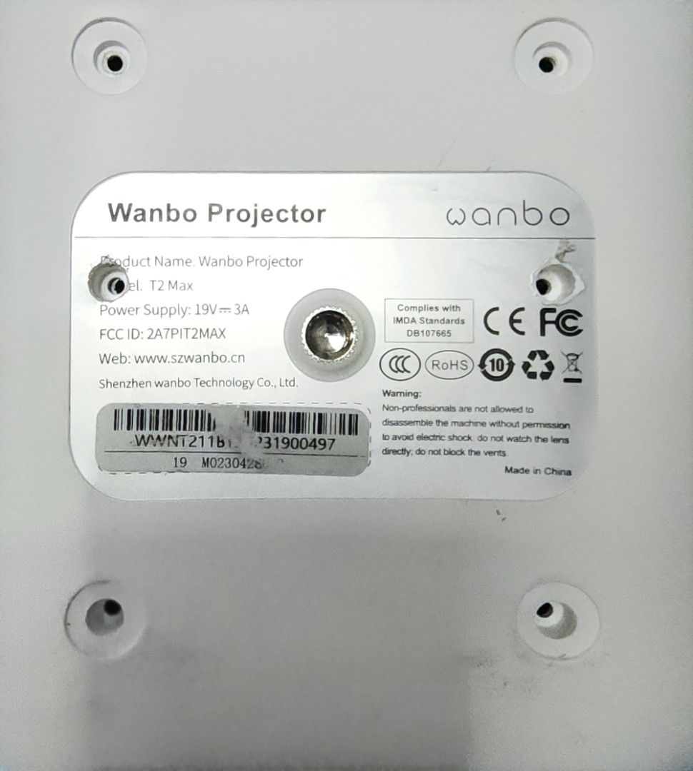 Wanbo T2 Max (New & Updated) Projector with Remote Control, TV & Home ...