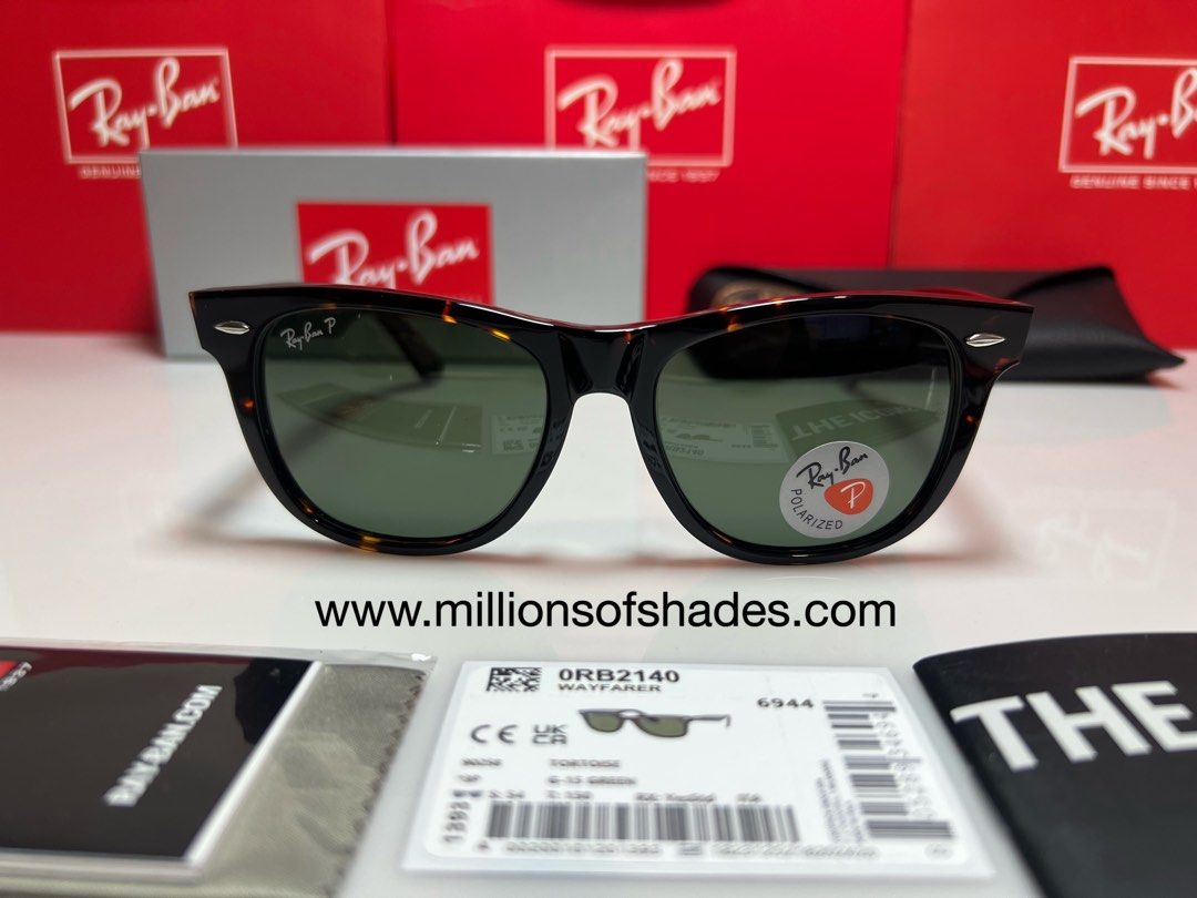 Wayfarer Classic RB2140 - Tortoise G15 Polarized -54mm(Large), Men's ...