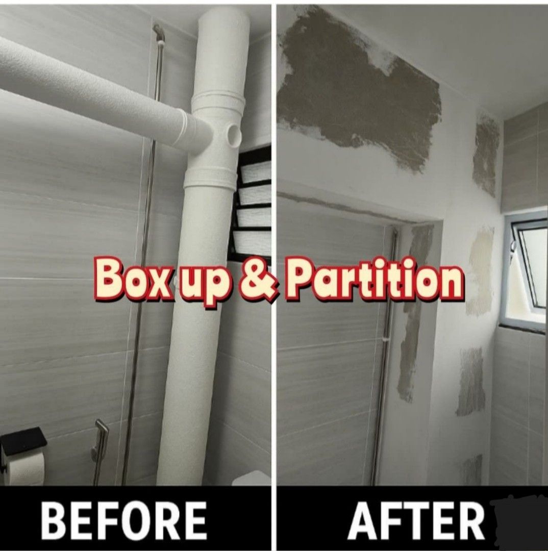 Pipe box up | pelmet installation | Toilet pipe box up | Kitchen pipe ...