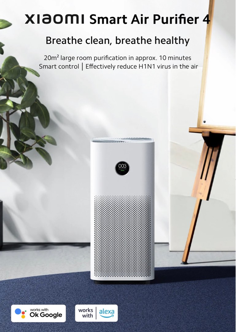 Xiaomi Smart Air Purifier 4 - Like New, TV & Home Appliances, Air ...