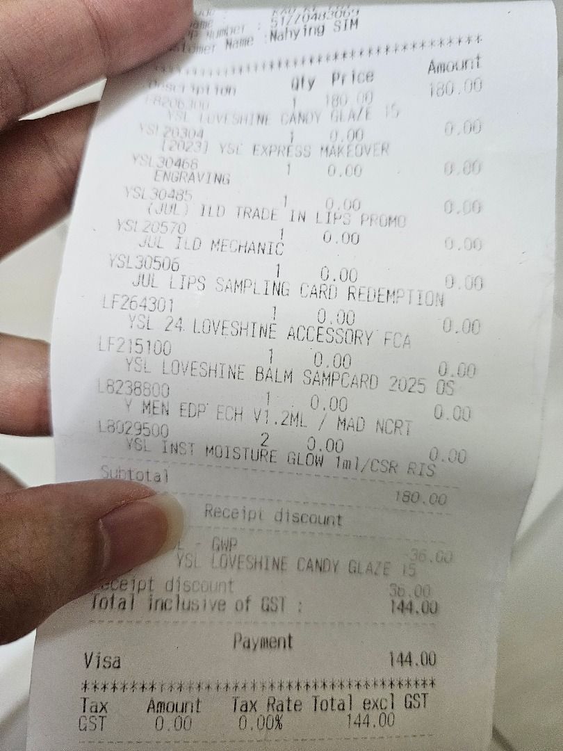 Yves Saint Laurent Y Eau de Parfum 1.2ml, Beauty & Personal Care ...