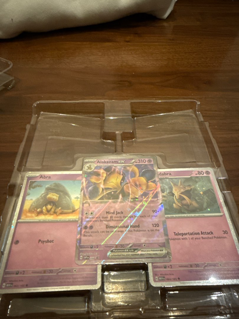 151 Promo - Pokemon TCG Alakazam ex Box, Hobbies & Toys, Toys & Games ...