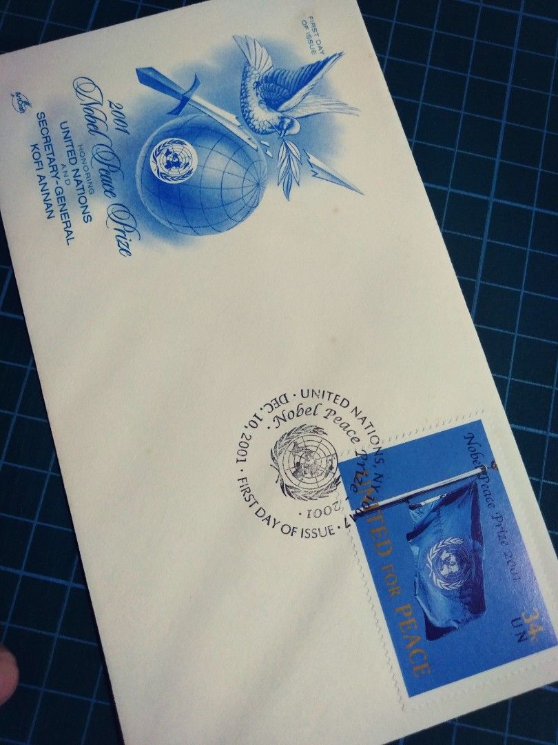 2001 United nations & Secretary General kofi Annan FDC, Hobbies & Toys ...