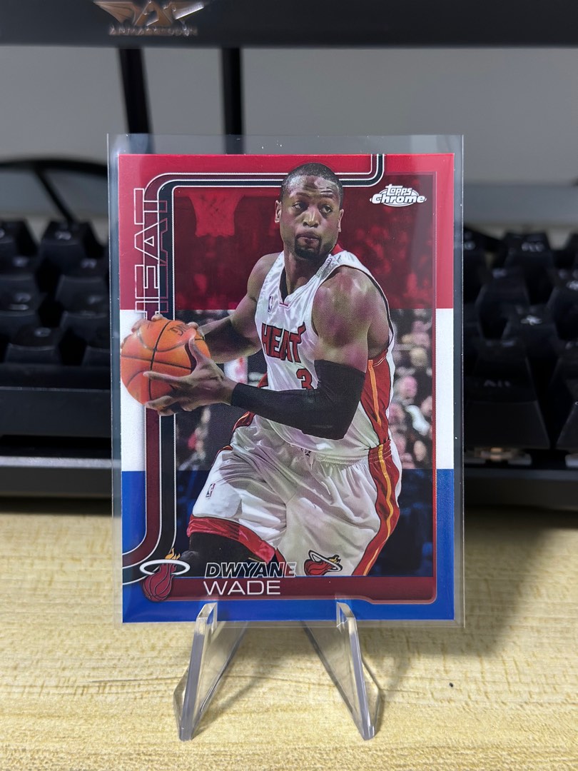 2025-26 Topps Chrome NBA Dwyane Wade Red White Blue, Hobbies & Toys ...