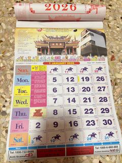 2026 Chinese Calendar, Hobbies & Toys, Stationery & Craft, Other ...