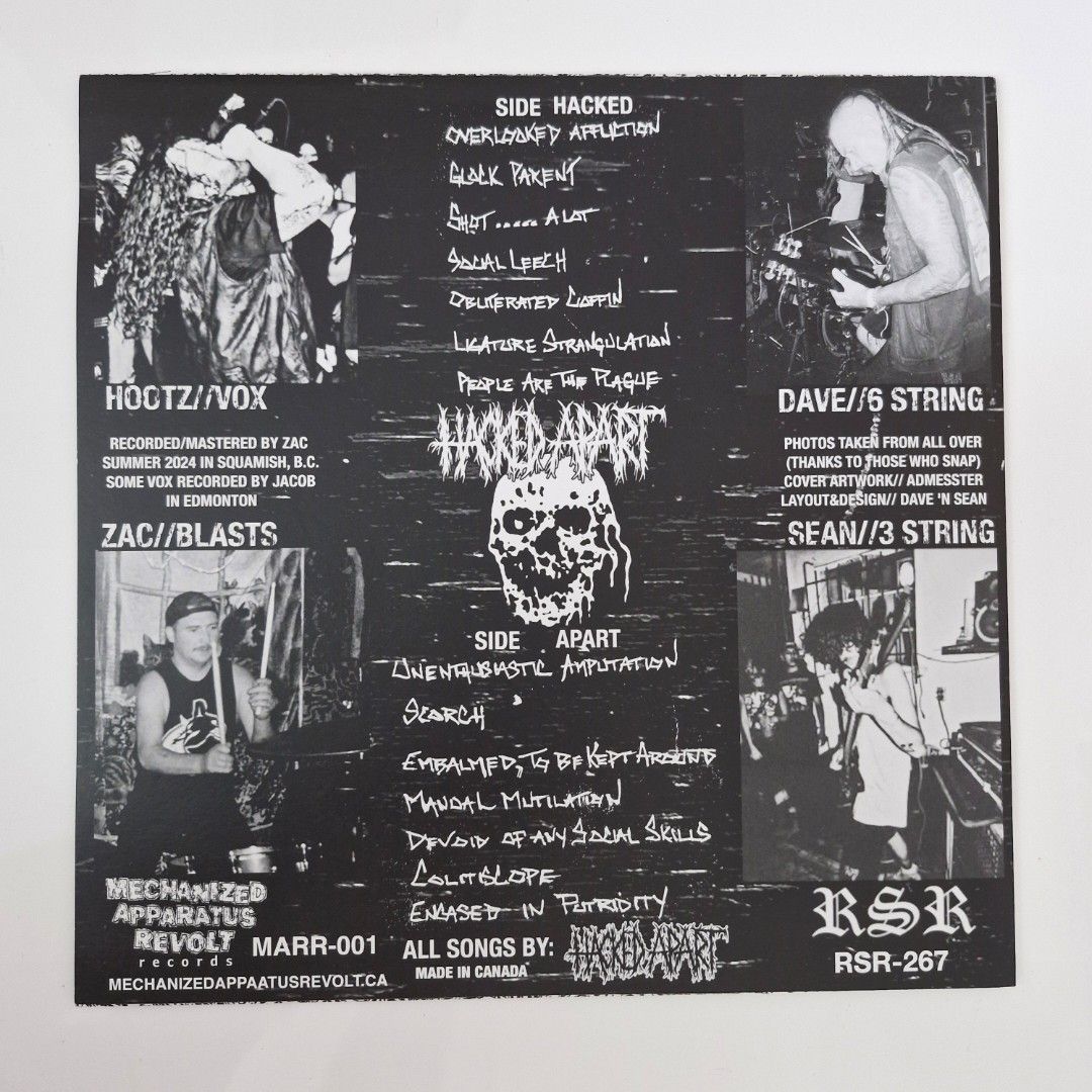 $35 - HACKED APART LP, Hobbies & Toys, Music & Media, Vinyls on Carousell