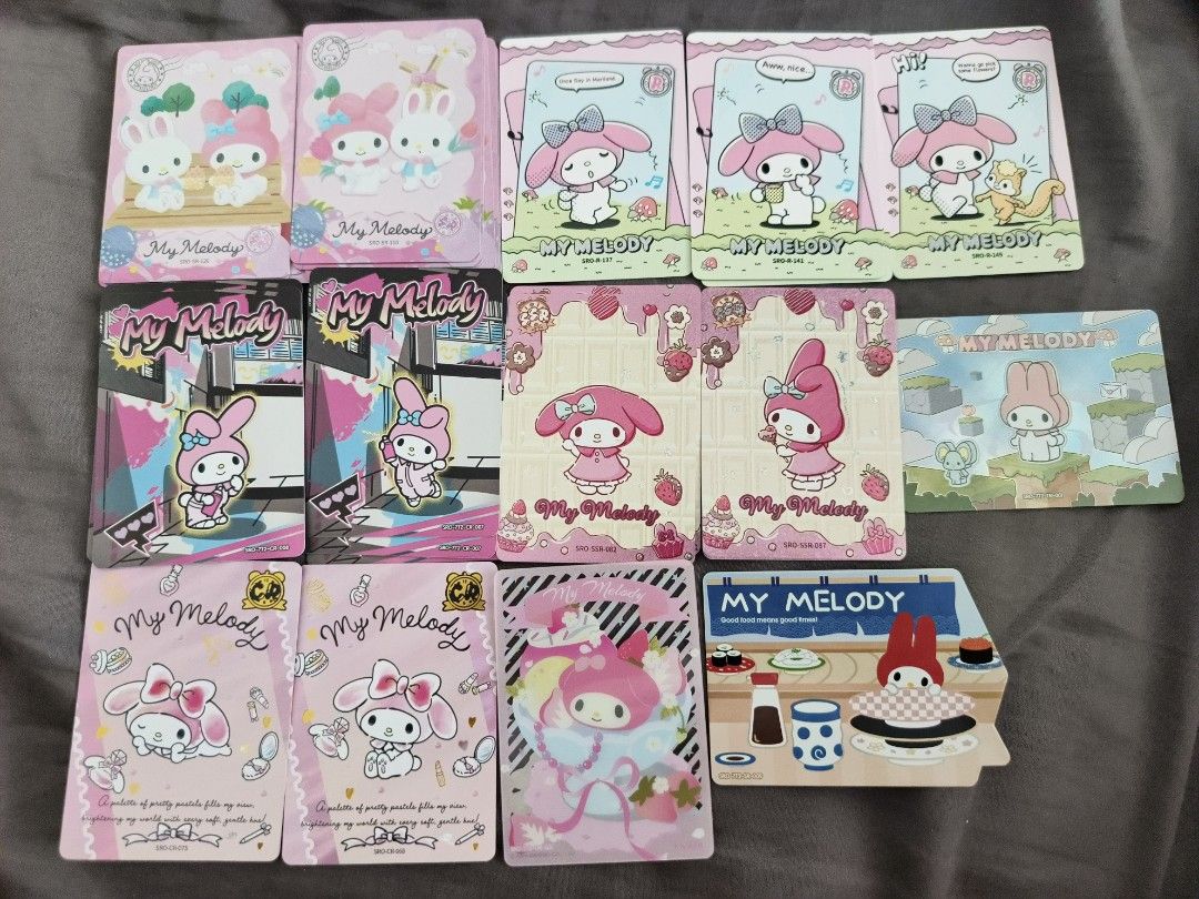 (4 for $1) Sanrio Characters Trading Cards, My Melody, Kuromi, Hello ...
