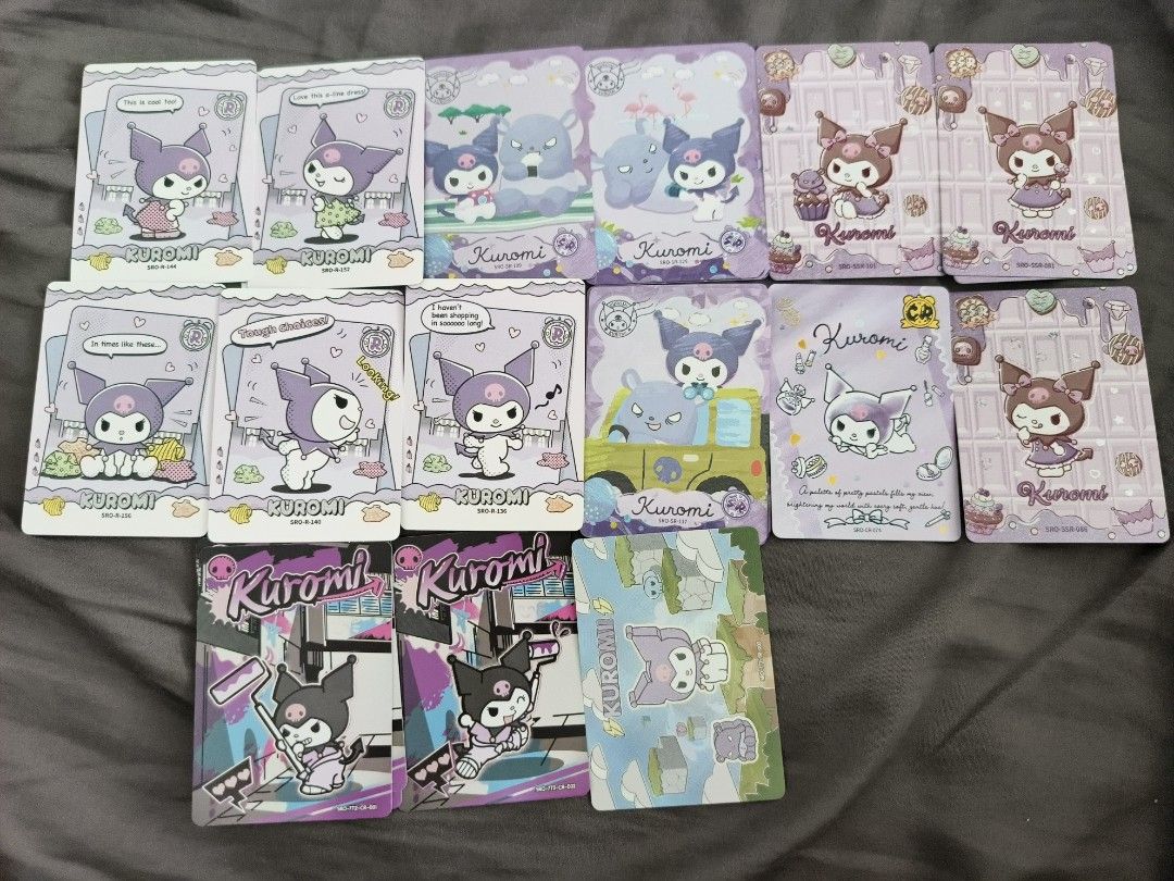 (4 for $1) Sanrio Characters Trading Cards, My Melody, Kuromi, Hello ...