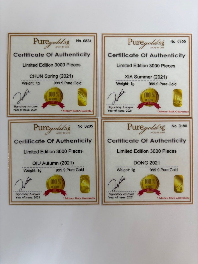 999.9 Pure Gold Bar - Limited Edition, Hobbies & Toys, Memorabilia ...