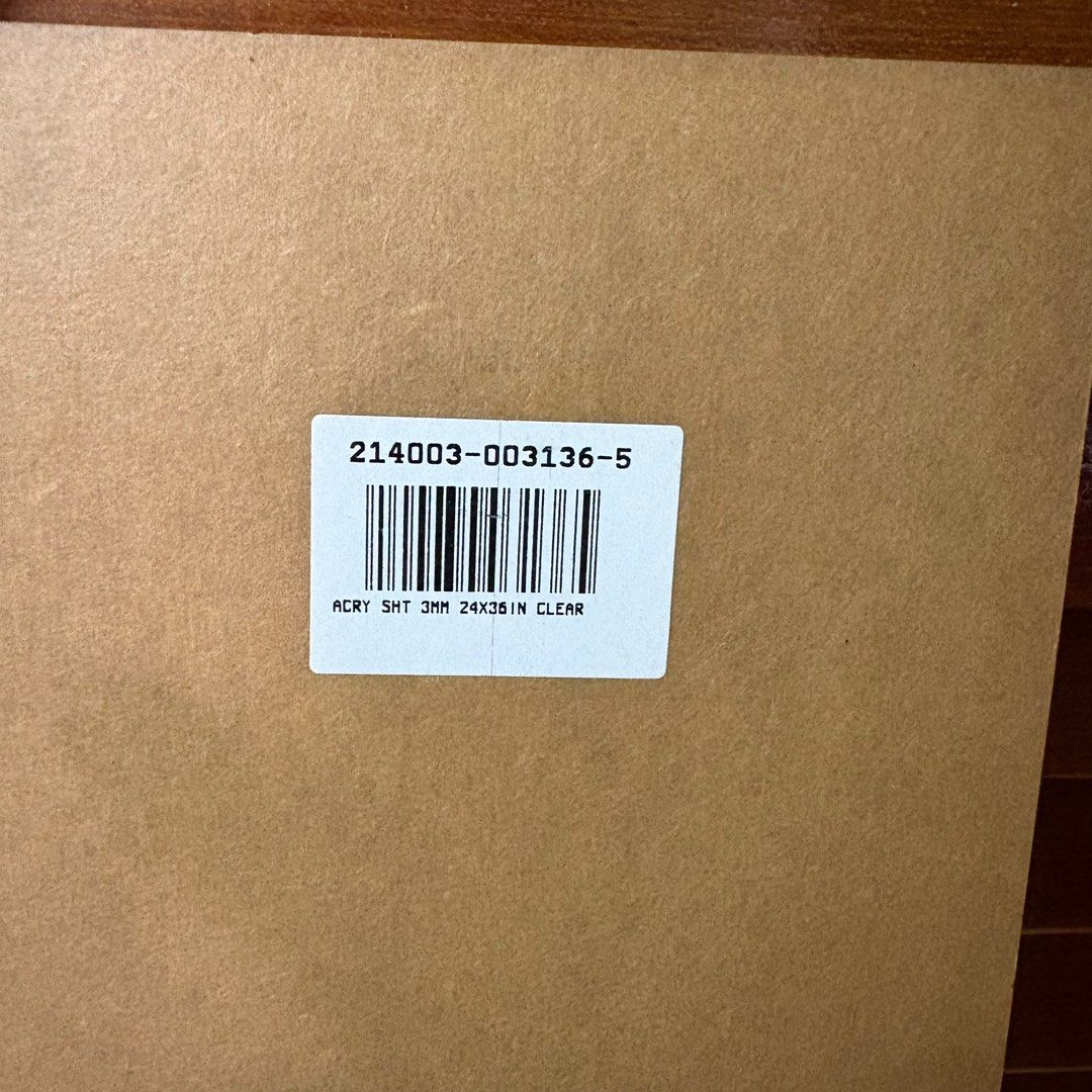 🔥 MOVING OUT SALE Clear Acrylic Sheet 3mm 24x36 inch (plexiglass ...