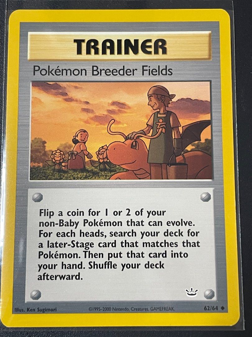🐉 Rare Dragonite Cameo Vintage Pokémon Breeder Fields (Neo Revelation ...